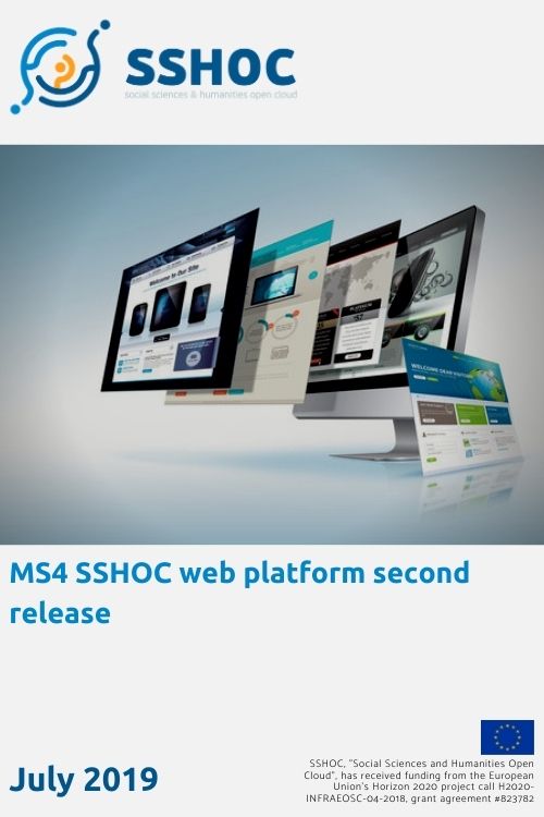 MS4 SSHOC web platform second release | SSHOPENCLOUD